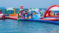 China Island Inflatable Water Park , Fantastic amusement parks For Commercial Event for sale