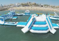 China Eco - Friendly Giant Inflatable Floating Water Park / Inflatable Aqua Park For Sea for sale