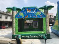China Custom Logo 0.55mm PVC Inflatable Bounce House / Jumping Castle For Kids Fun for sale