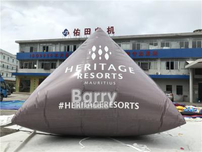 China PVC Material Outdoor Triangle Inflatable Paintball Bunker For Field Shootout for sale