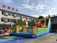 China Commercial Peacock Inflatable Playground For Kids / Inflatable Trampoline Theme Park for sale