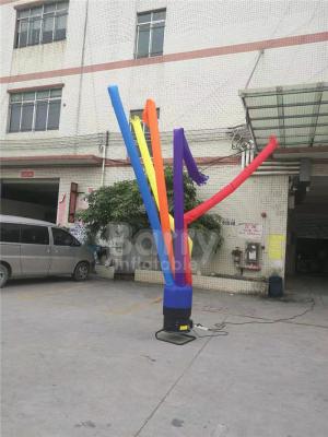 China Single Leg Inflatable Sky Dancer / Inflatable Air Tube Man For Advertising for sale