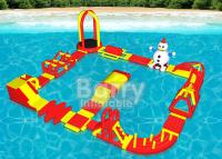 China Multiple Combinations Inflatable Water Park , Inflatable Aqua Sport Water Game for sale