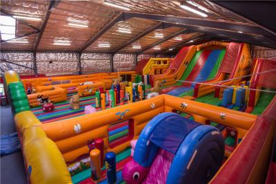 China Bouncing Inflatable Toddler Playground  ,  Fun City Playground Amusement Park for sale