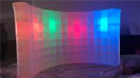 China Commercial Party Wedding Large Inflatable Photo Wall With LED Light for sale