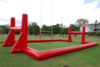 China Mobile Blow Up Rugby Field Inflatable Sports Games With Air Blower for sale