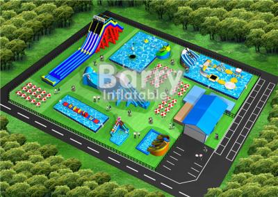 China Commercial Blow Up Inflatable Water Park Equipment For Kids And Adults for sale