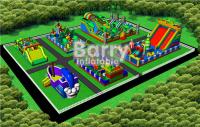 China Attractive Inflatable Water Park With Air Pump  / Blow Up Theme Park for sale