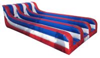 China Durable 3 Lane Inflatable Bungee Run Race Game Can With IPS Battle Light for sale