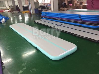 China Mint Green 3m 4m 5m 6m 7m 8m 9m 10m Long 20cm Thick Air Track  , Tumble Track For Home for sale