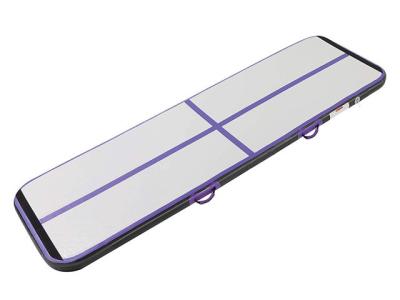 China Purple 3m 4m 5m 6m 8m 10m 12m 15m Inflatable Air Track Gym Equipment Home Fitness Gymnastics Floor Tumbling Mat for sale