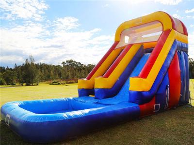 China Commercial Grade Garden Home Wet Kids Inflatable Water Slide With Pool for sale