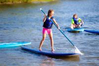 China Two Layer 3.2m Inflatable Stand Up Paddle Board Set For Touring for sale