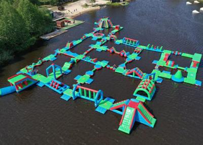 China Large Commercial Inflatable Water Splash Park / Floating Water Playground Equipment for sale