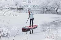 China PVC Drop Stich Inflatable Snow Air Board On Ice Lake for sale