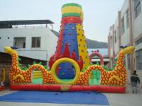 China Inflatable Mobile Rock Climbing Wall Sports Game Inflatable Mountain for sale