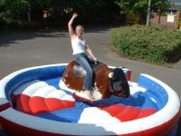 China Simulator Rodeo Mechanical Bull PVC Tarpaulin For Outdoor Sports for sale