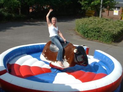 China Simulator Rodeo Mechanical Bull PVC Tarpaulin For Outdoor Sports for sale