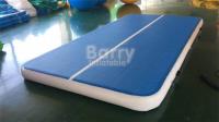 China Blue Color Custom Inflatable Air Track 4x2m Tumbling Drop Stitch Fabric for sale
