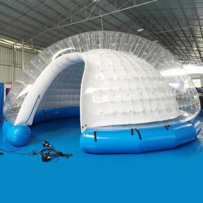 China PVC Inflatable Clear Dome Bubble Tent For Outdoor Camping Family Event for sale