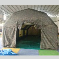 China Flame Resistant 0.6mm PVC Inflatable Military Tents for sale