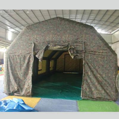 China Flame Resistant 0.6mm PVC Inflatable Military Tents for sale