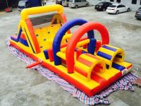 China 10x4x3.5m Inflatable Obstacle Course Amusement Park Kids Bouncer Castle for sale