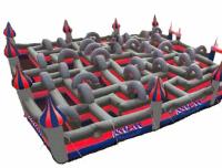 China Waterproof Inflatable Bounce House Maze Outdoor Playground Equipment for sale