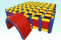 China Interactive Game Inflatable Maze With Full Digital Printing for sale