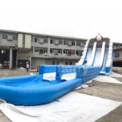 China Custom Tarpaulin Outdoor Slip Inflatable Water Slides For Adult for sale