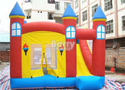 China 0.55mm PVC Tarpaulin Inflatable Bouncer Slide Fire Resistant for sale