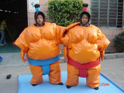China Tarpaulin Inflatable Sumo Wrestling Suits Interactive Sport Games for sale