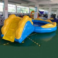 China Kids Inflatable Deep Square Swimming Pool Blue And Yellow Color for sale