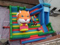 China 0.55mm PVC Tarpaulin Inflatable Amusement Park For Family Garden for sale