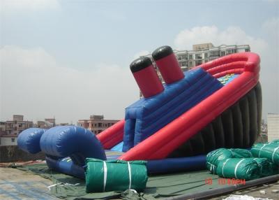 China Amazing 10M Durable Commercial Pirate Ship Inflatable Slide For Childs for sale