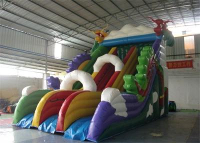 China Dragon Trippo Commercial Inflatable Slide With Durable Plato PVC Tarpaulin for sale