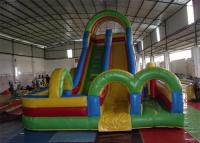 China Colorful Commercial 18 Foot Inflatable Slide / Inflatable for sale