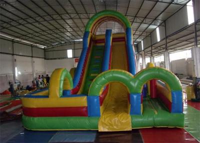 China Colorful Commercial 18 Foot Inflatable Slide / Inflatable for sale