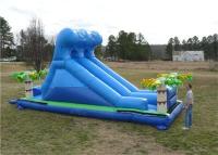 China PVC Tarpaulin Commercial Inflatable Slide , Renting Roaring River Slide for sale