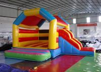 China Funny Inflatable Combo Slide Bounce House / Moonwalk Bouncer For Playground for sale