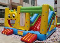 China 5 × 5 m Cute Cartoon Inflatable Bounce House Slide Combo For Children for sale