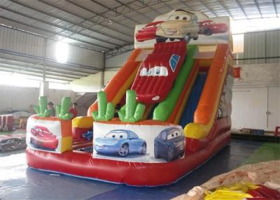China PVC Tarpaulin Commercial Inflatable Slide, Car Shape Inflatable Colorful Slide for sale