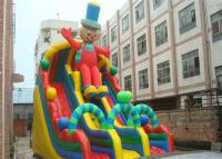 China Exciting Clown Durable PVC Commercial Huge Inflatable Slide Rental for sale