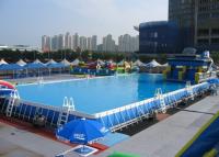 China Durable Backyard 10 x 30 Aboved Ground Metal Framed Swimming Pools , for sale