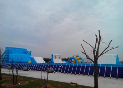 China Removable Metal Frame Above Ground Swimming Pools With 0.9mm PVC Tarpaulin for sale