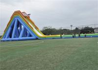 China Safety Outdoor Large Blow Up Water Slide For Giant Inflatable Games for sale