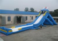 China Outdoor Adult Giant Inflatable Water Slide , Massive Inflatable Slide For Amusement Park for sale