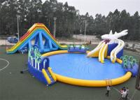 China Entertainment Blow Up Games Ultimate Inflatable Water Park / Water Toys For Lake for sale