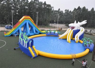 China Entertainment Blow Up Games Ultimate Inflatable Water Park / Water Toys For Lake for sale