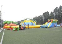 China Waterproof Commercial Water Inflatable Theme Park With Plato PVC Tarpaulin for sale